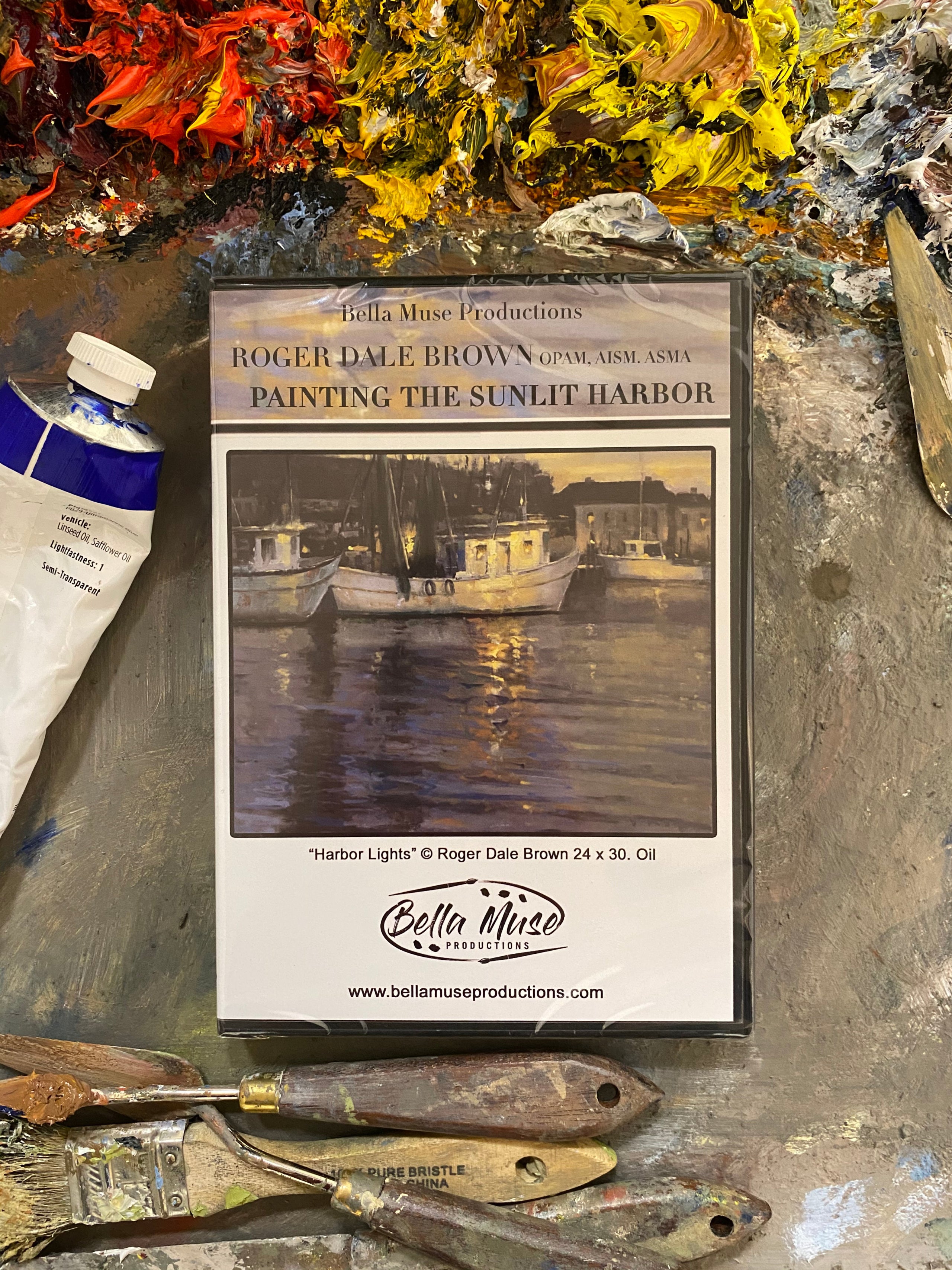 DVD-Painting The Sunlit Harbor | ___ROGER DALE BROWN ___ OPAM, AISM, ASMA